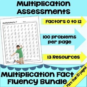 Multiplication Timed Tests – Assessment – Multiplication Practice - Fun ...