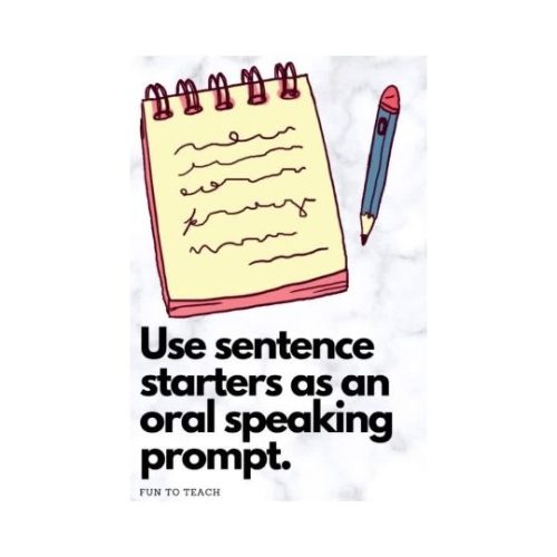 How to Use Sentence Starters - Fun to Teach