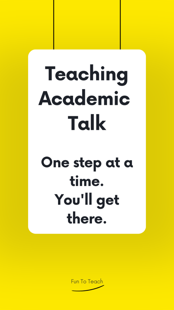 Academic Talk Part 1 - Fun to Teach