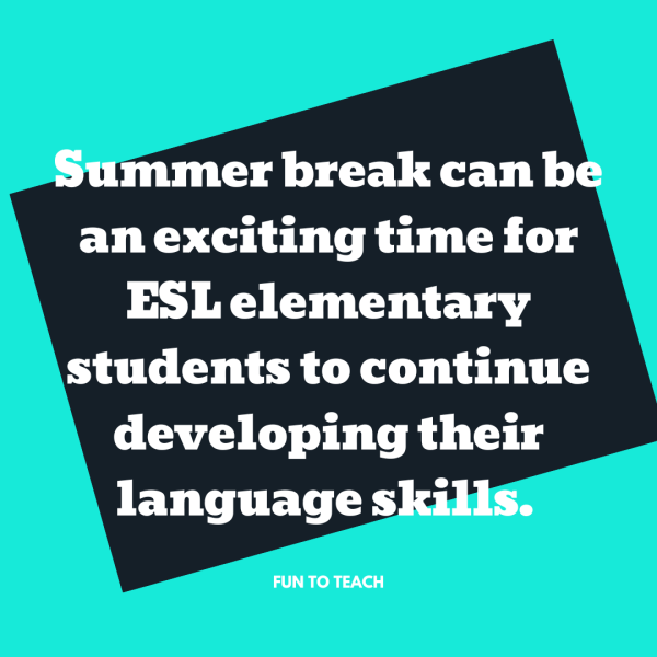 SUMMER Activities for ESL Students - Fun to Teach