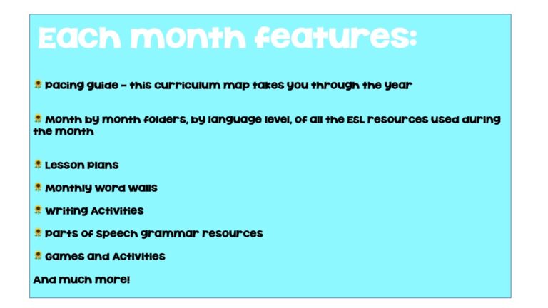 Your ESL Yearlong Curriculum Bundle is Here! - Fun to Teach