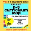 FREE ESL PACING GUIDE – K-5 - Fun to Teach