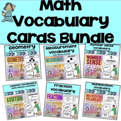 Math Vocabulary Cards & Activities That Help Elementary Students Truly ...