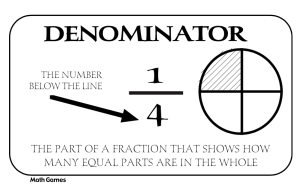 Fraction Vocabulary Engage Your Students - Fun to Teach