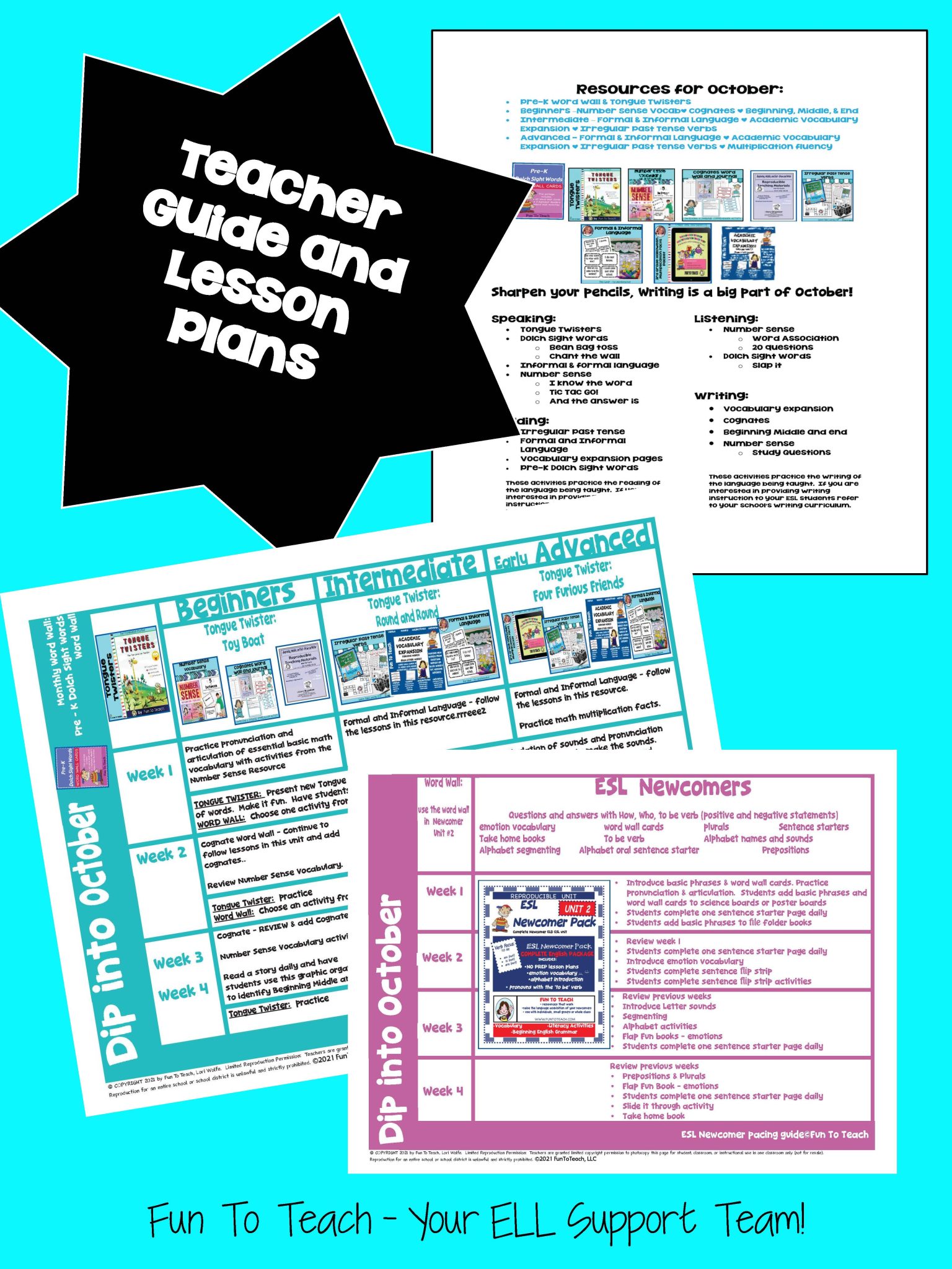ESL Plans for October - Fun to Teach