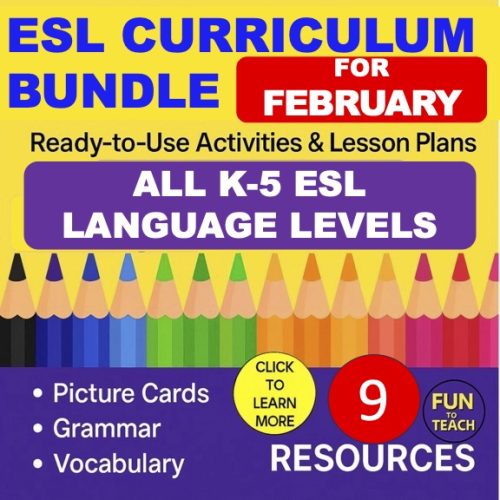 How to Teach ESL in February - Fun to Teach
